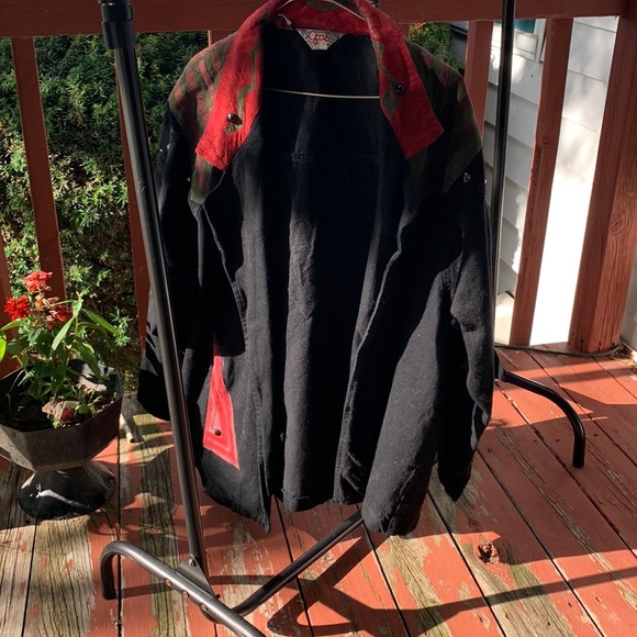 Opal | Jackets & Coats | Denim Leather Jacket | Poshmark